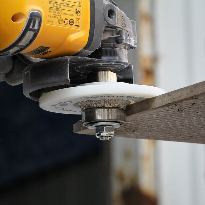 Raizi Vacuum Brazed Diamond Profile Wheel with White Nylon Cover