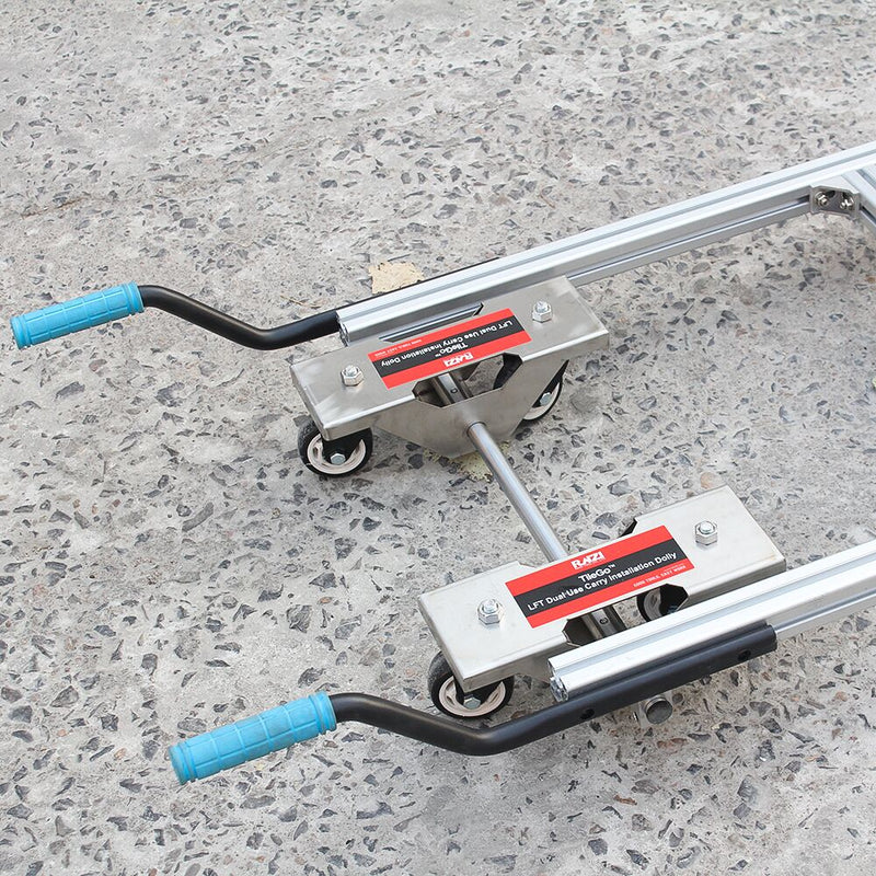 Raizi TileGo™ Large Format Tile Installation Dolly with Grabo Pro
