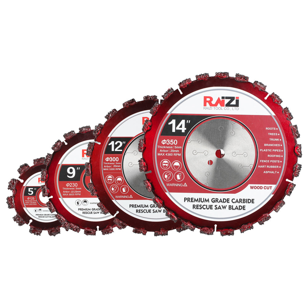 Raizi Professional Demolition Carbide Fire Rescue Saw Blade for Stone