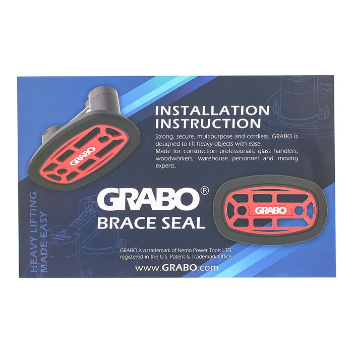 GRABO Brace Seal for Thin & Fragile Surfaces | Fits All Grabo Models